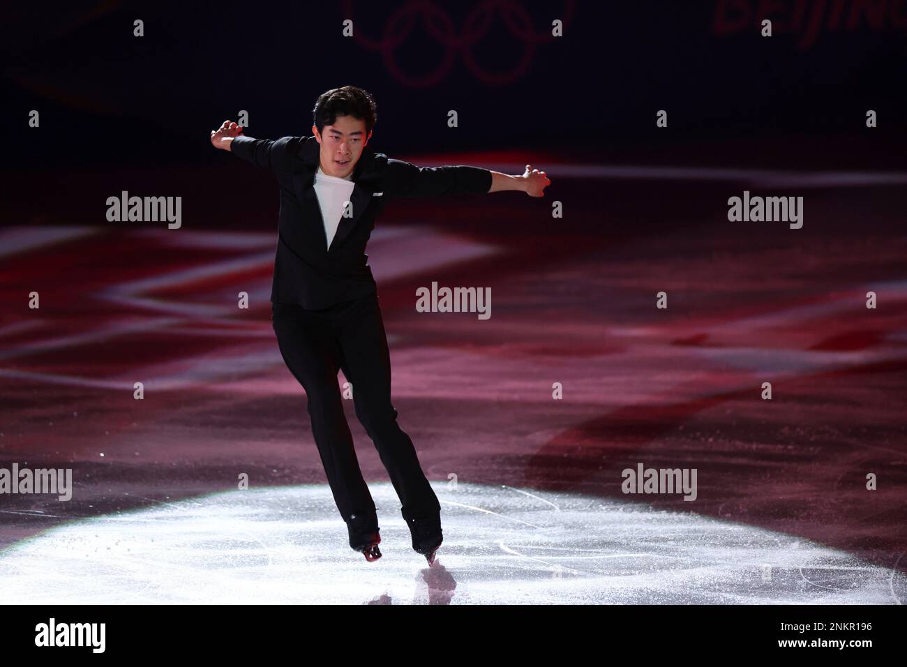 Nathan Chen of the U.S.A. the gold medalist of the men's single skating ...