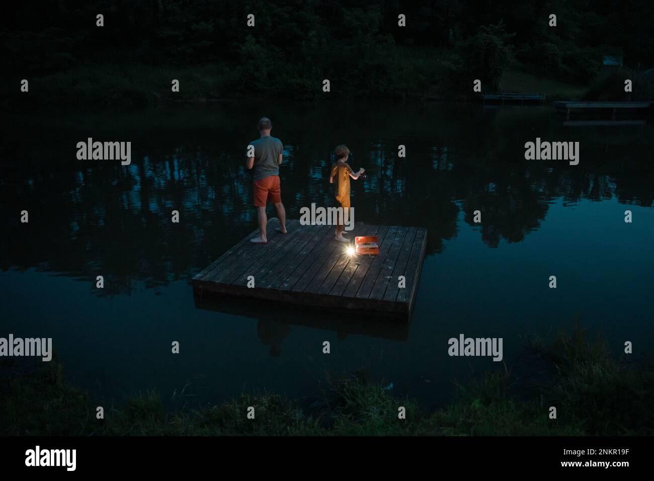 Calm night time with child hi-res stock photography and images - Alamy