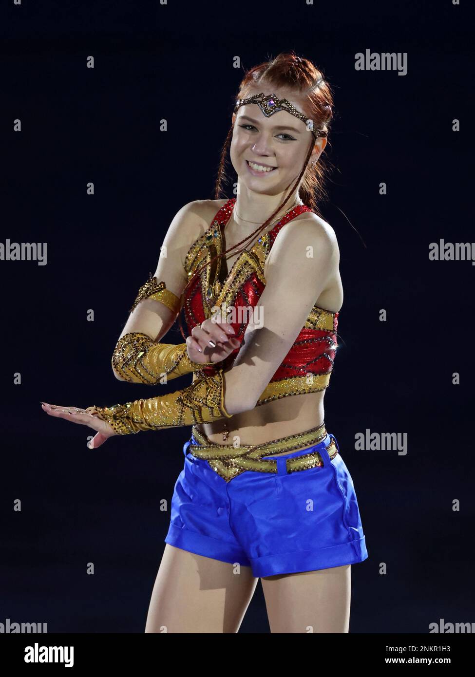 Aleksandra Trusova of ROC performs during the Figure Skating Exhibition ...