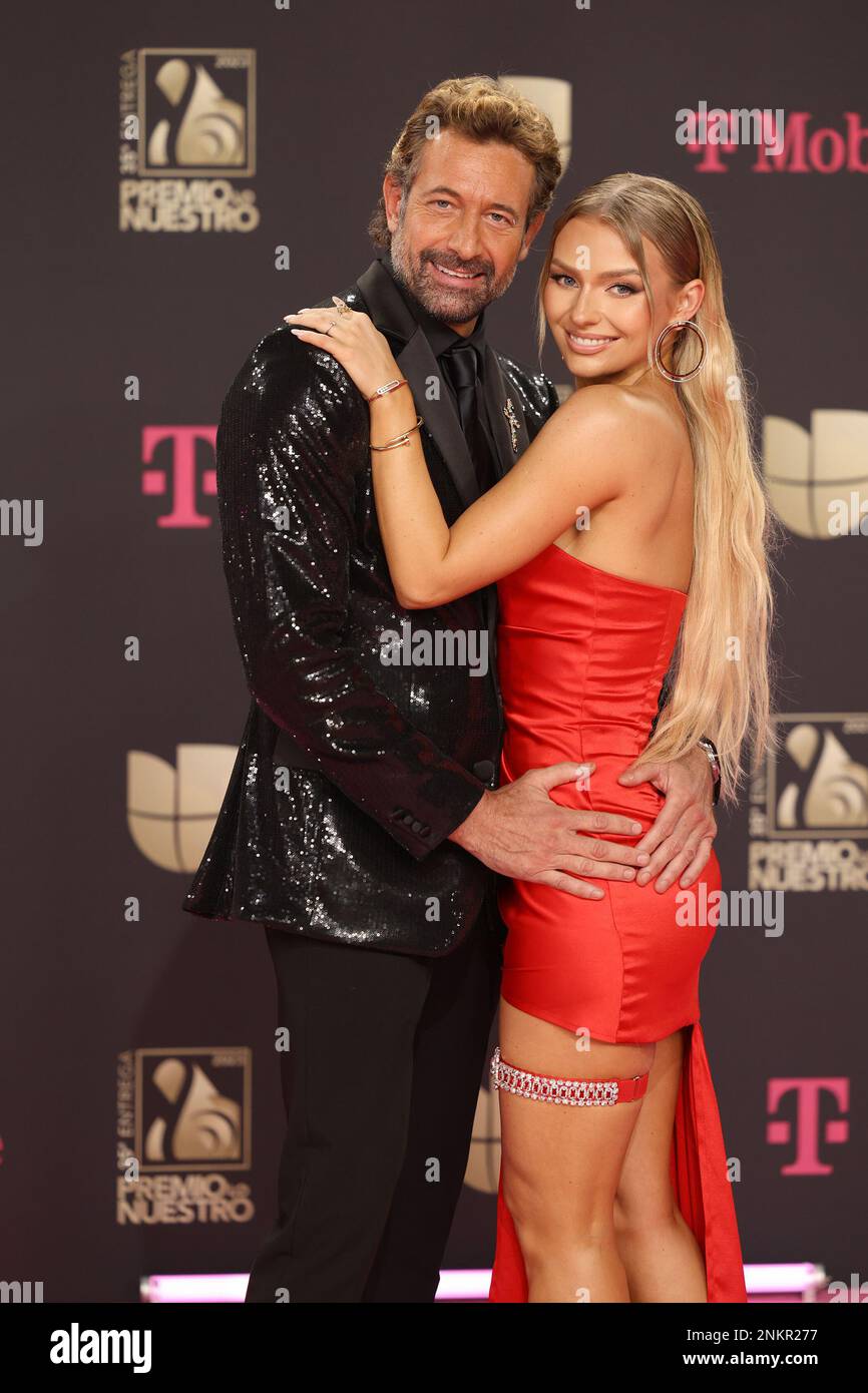 MIAMI, FL-FEB 23: Irina Baeva and Gabriel Soto are seen during ...