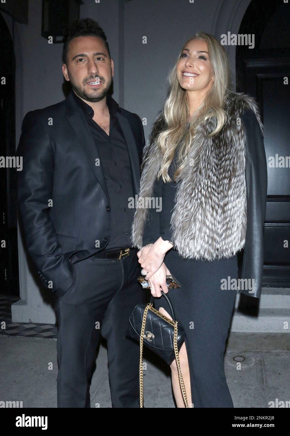 Photo by: zz/OGUT/STAR MAX/IPx 2020 2/13/20 Josh Altman and his wife ...