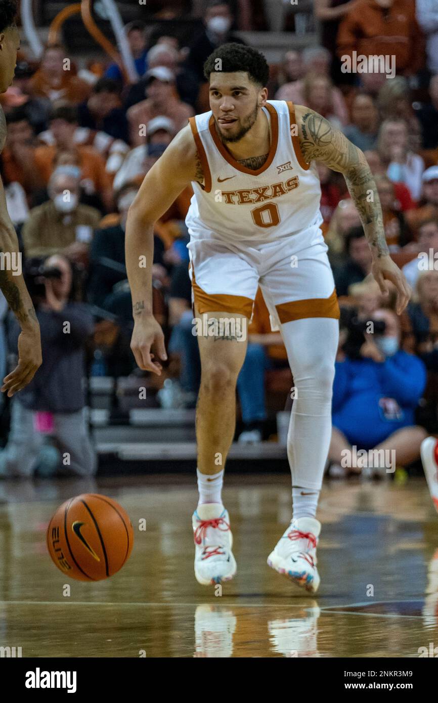 Feb 19, 2022. Timmy Allen #0 of the #20 Texas Longhorns in action vs ...