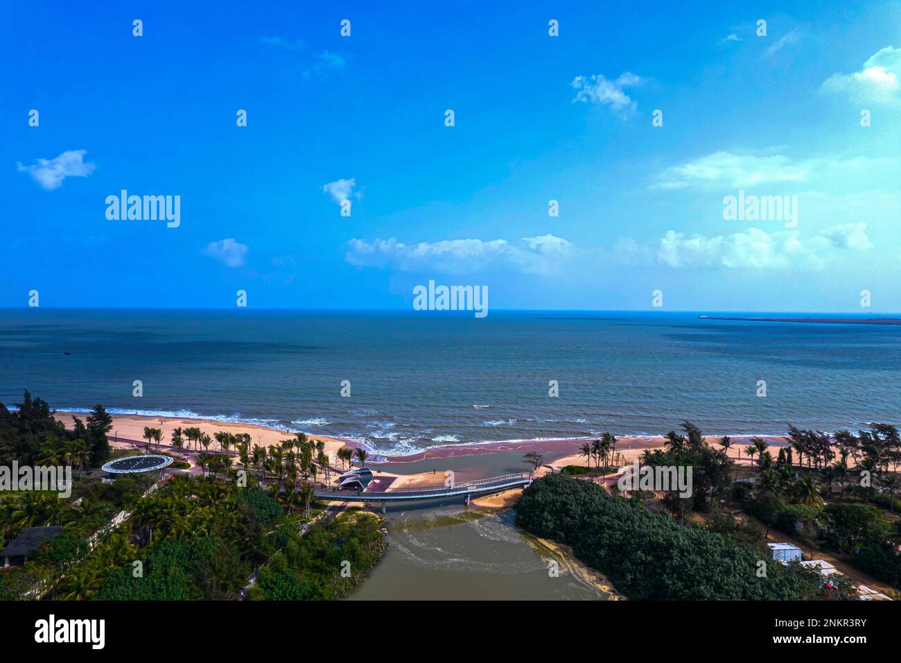 Haikou, Haikou, China. 24th Feb, 2023. The outlet of Wuyuan River in ...