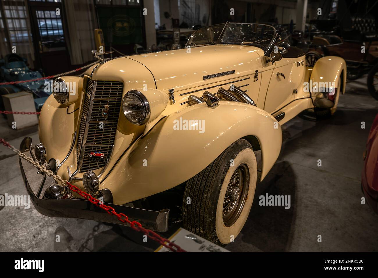 01.18.2023,Belgrade,Serbia,car showroom with antique cars Stock Photo ...