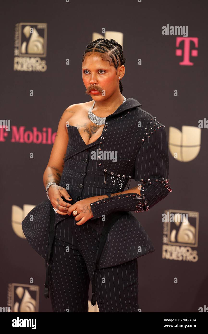 MIAMI, FL-FEB 23: Tokischa is seen during Univision “ Premio Lo Nuestro ...