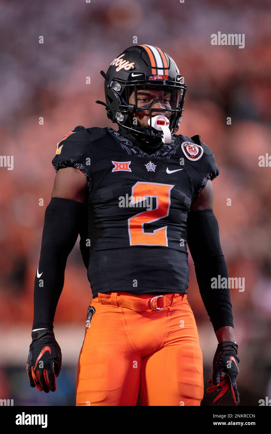 STILLWATER, OK - NOVEMBER 27: Oklahoma State Cowboys safety Tanner ...