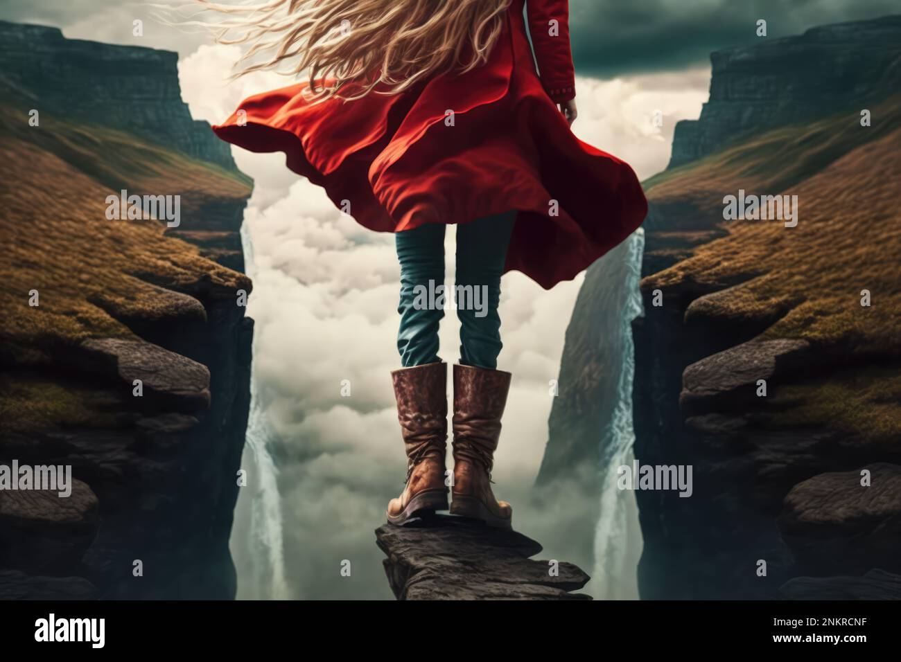 Brave blonde girl hi-res stock photography and images - Alamy