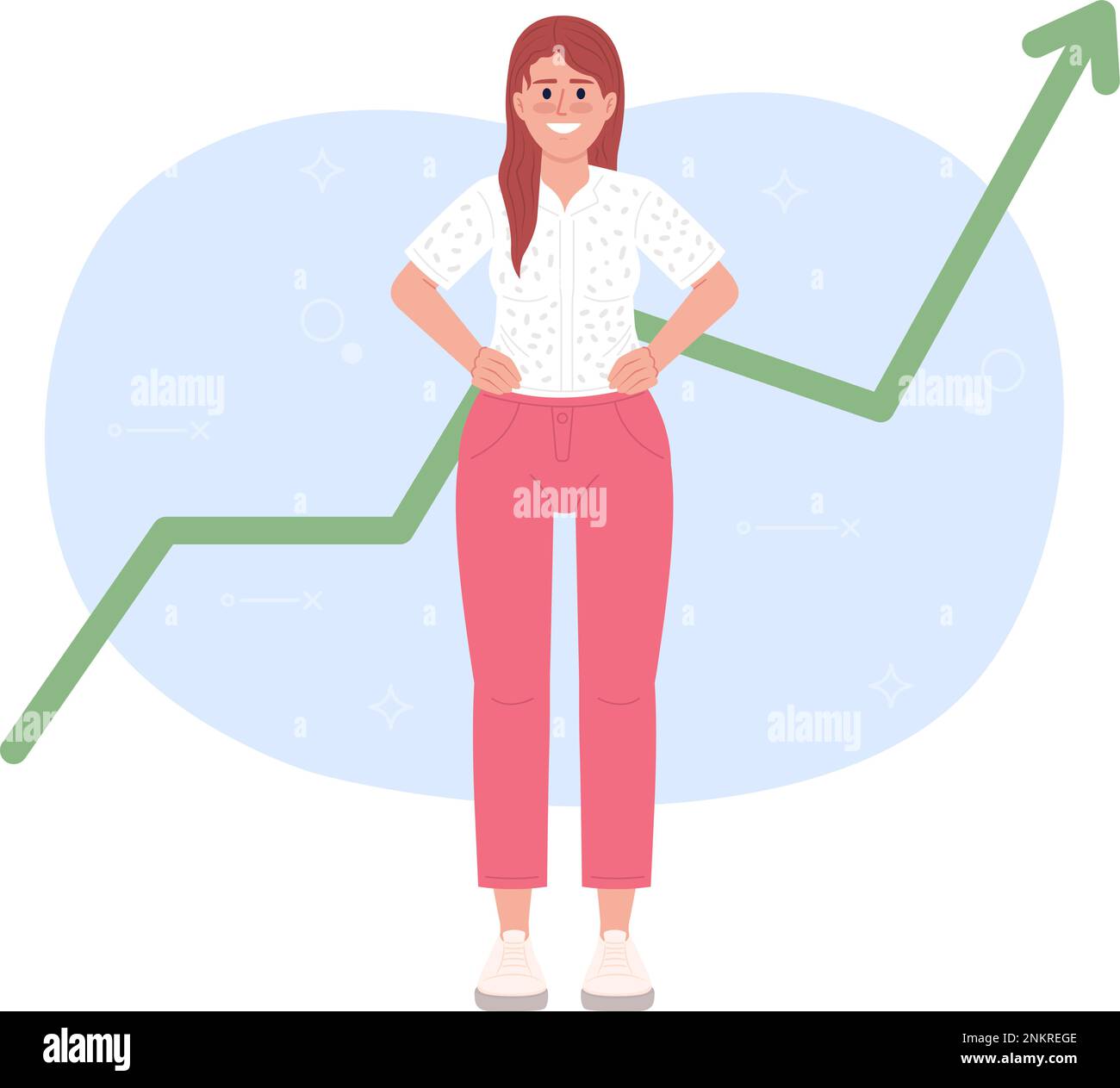 Successful investment flat concept vector spot illustration Stock ...