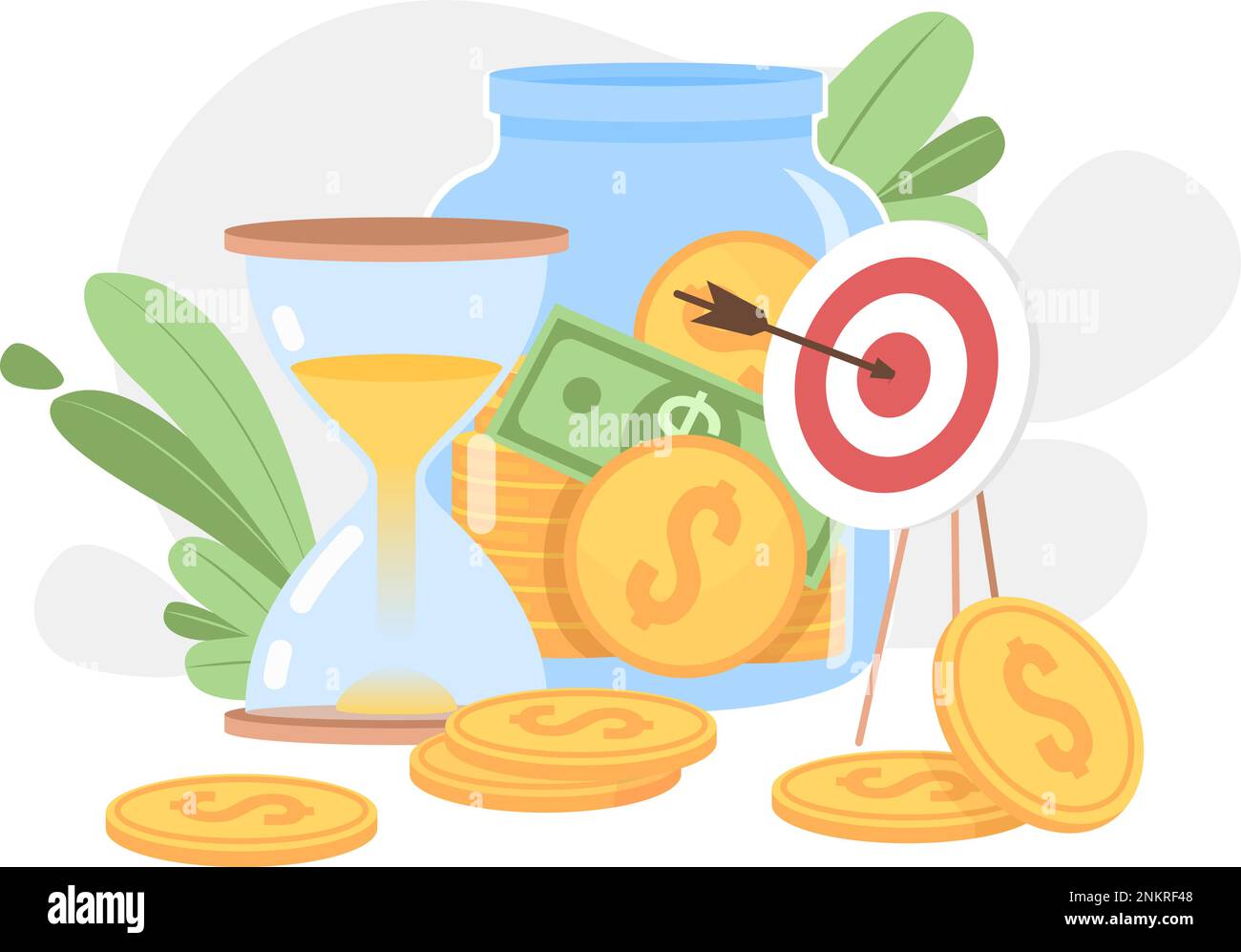 Short term investment flat concept vector spot illustration Stock ...