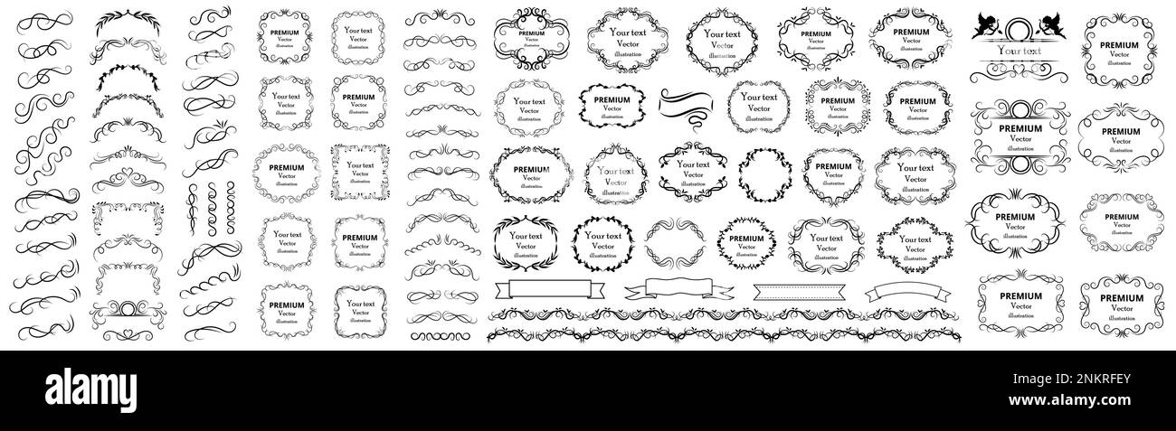 Big set of vector graphic elements for design Stock Vector Image & Art ...