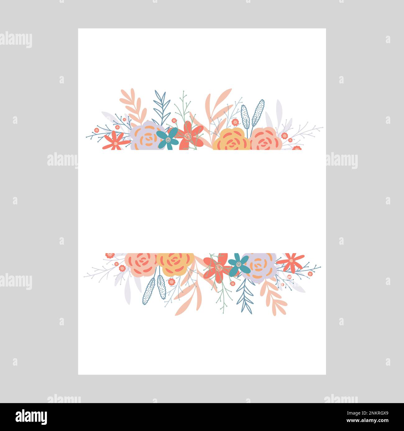 Flower rectangular frame hi-res stock photography and images - Alamy