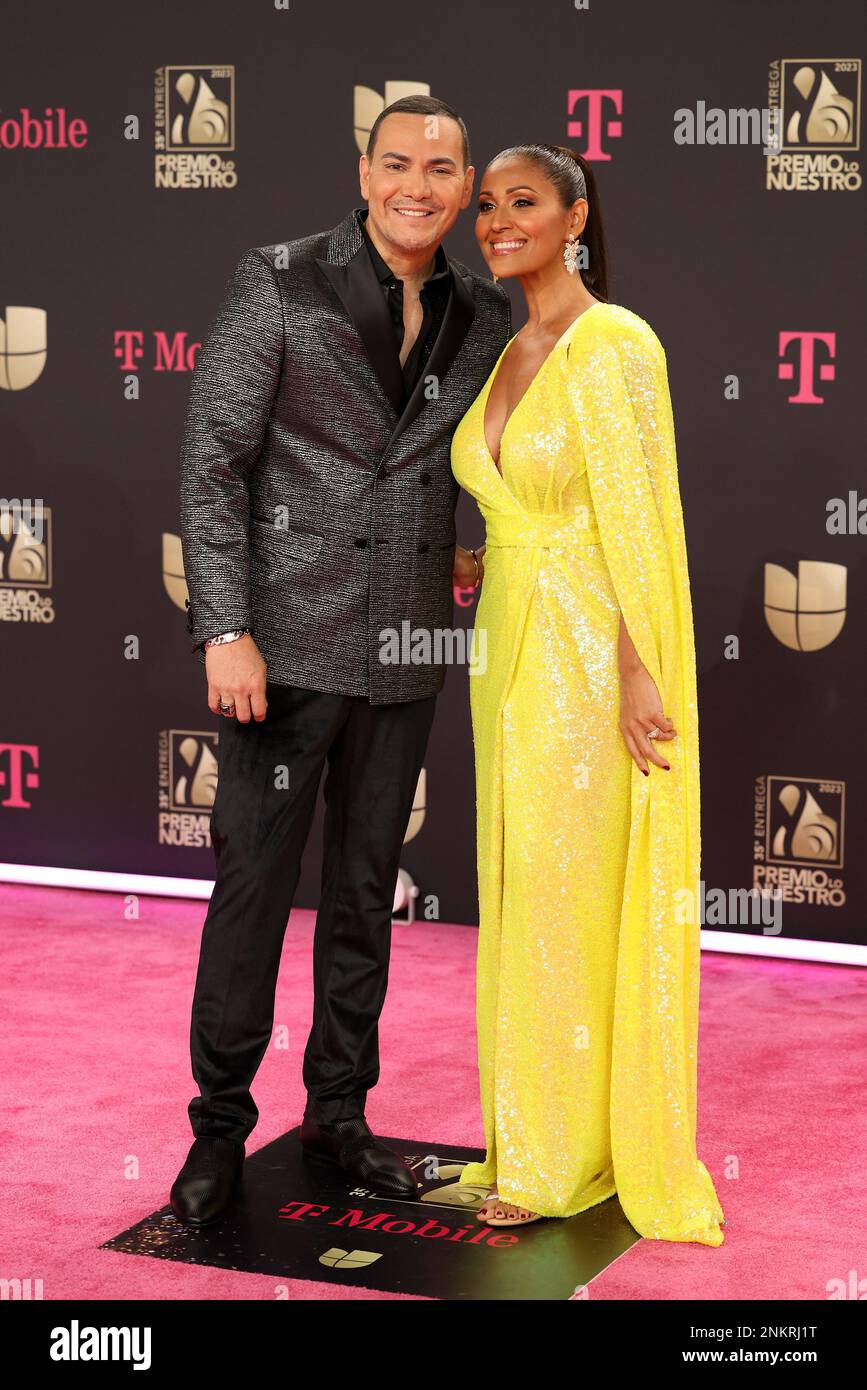 MIAMI, FL-FEB 23: Victor Manuel and Frances Franco are seen during ...