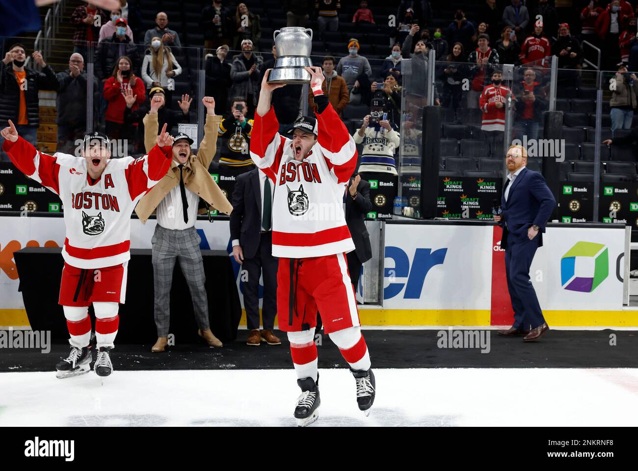 BOSTON, MA - FEBRUARY 14: Boston University Terriers forward Logan ...
