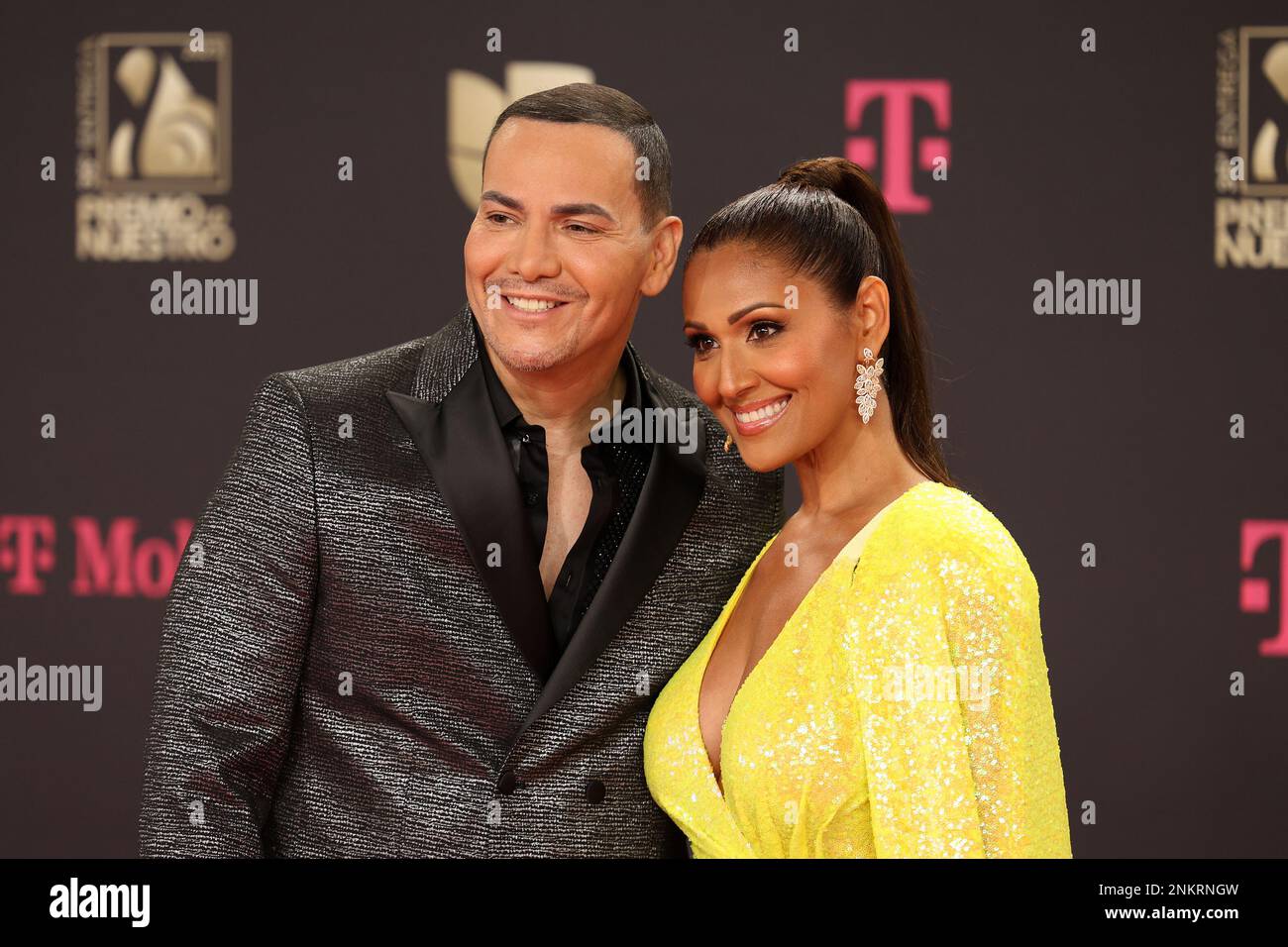 MIAMI, FL-FEB 23: Victor Manuel and Frances Franco are seen during ...