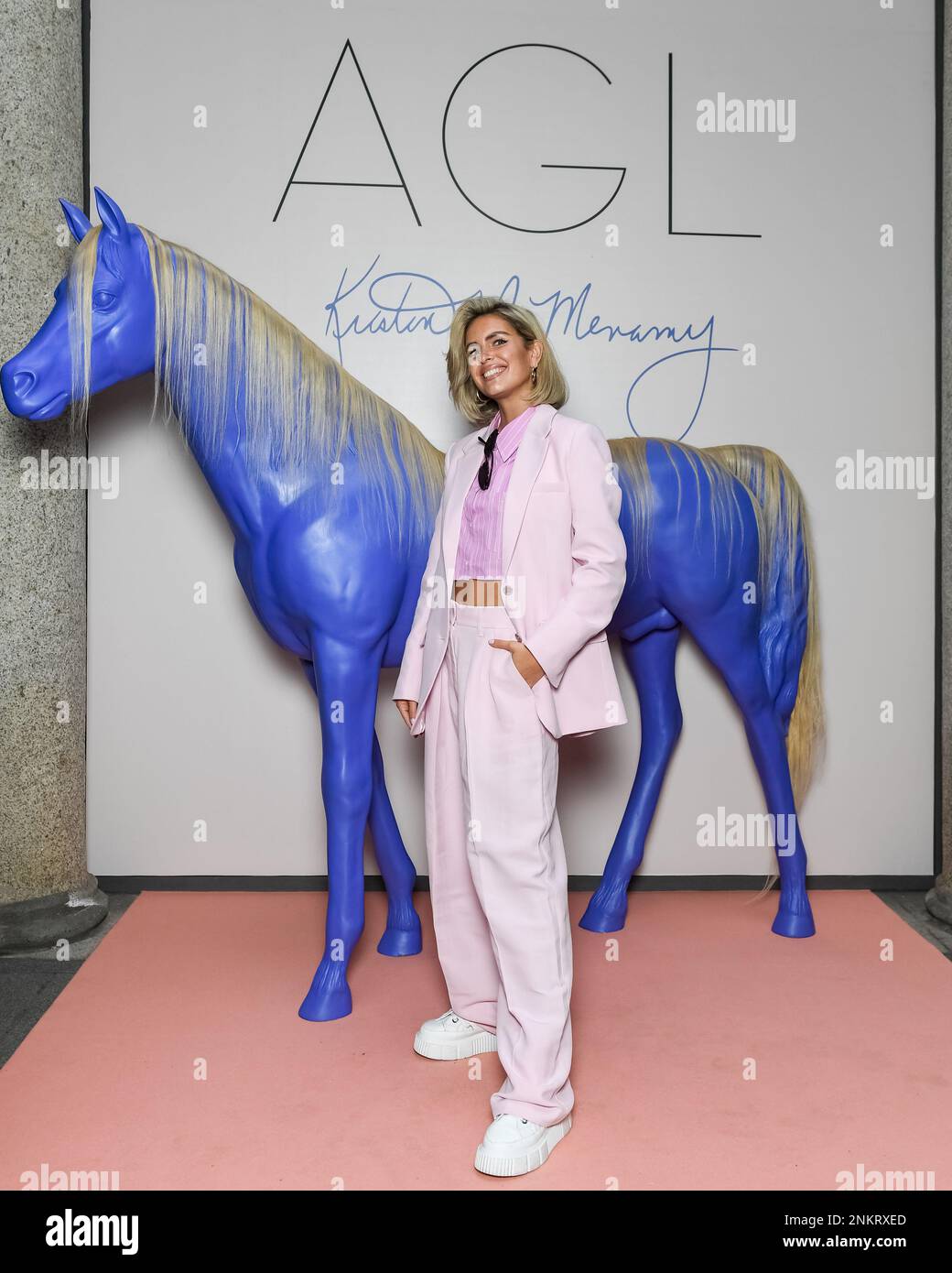 Milan, Italy, 23/02/2023, Julia Kammerer Milan Fashion Week Women Fall ...