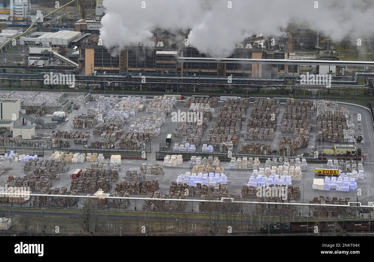 Spremberg, Germany. 22nd Feb, 2023. The waste paper warehouse of ...