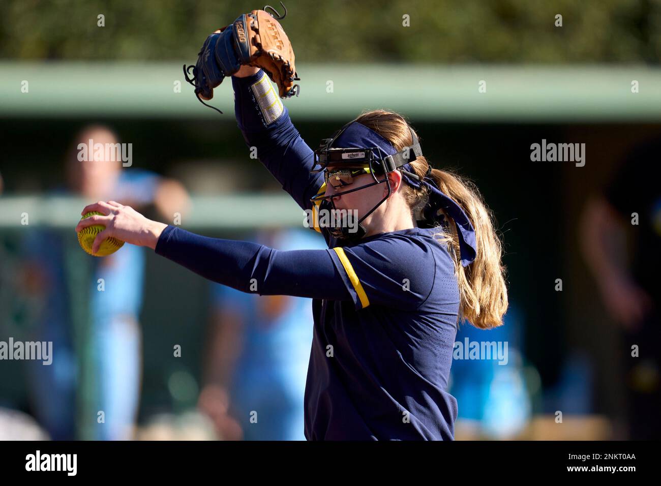Michigan Wolverines pitcher Meghan Beaubien (10) during a game against ...