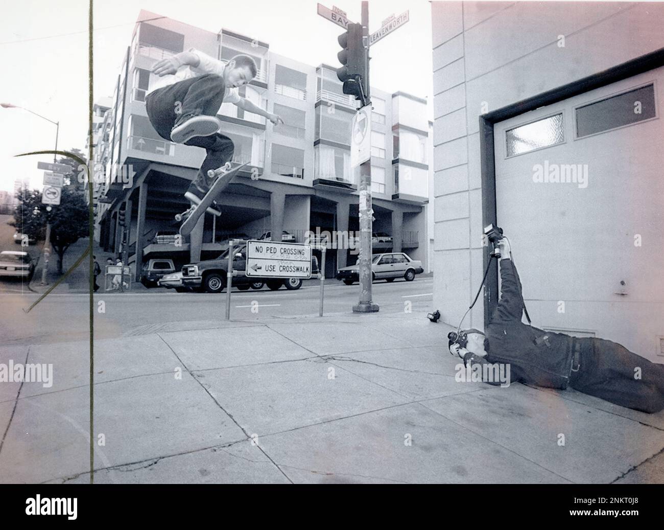 Jessie Paez is photographed on the corner of Leavenworth and Bay ...