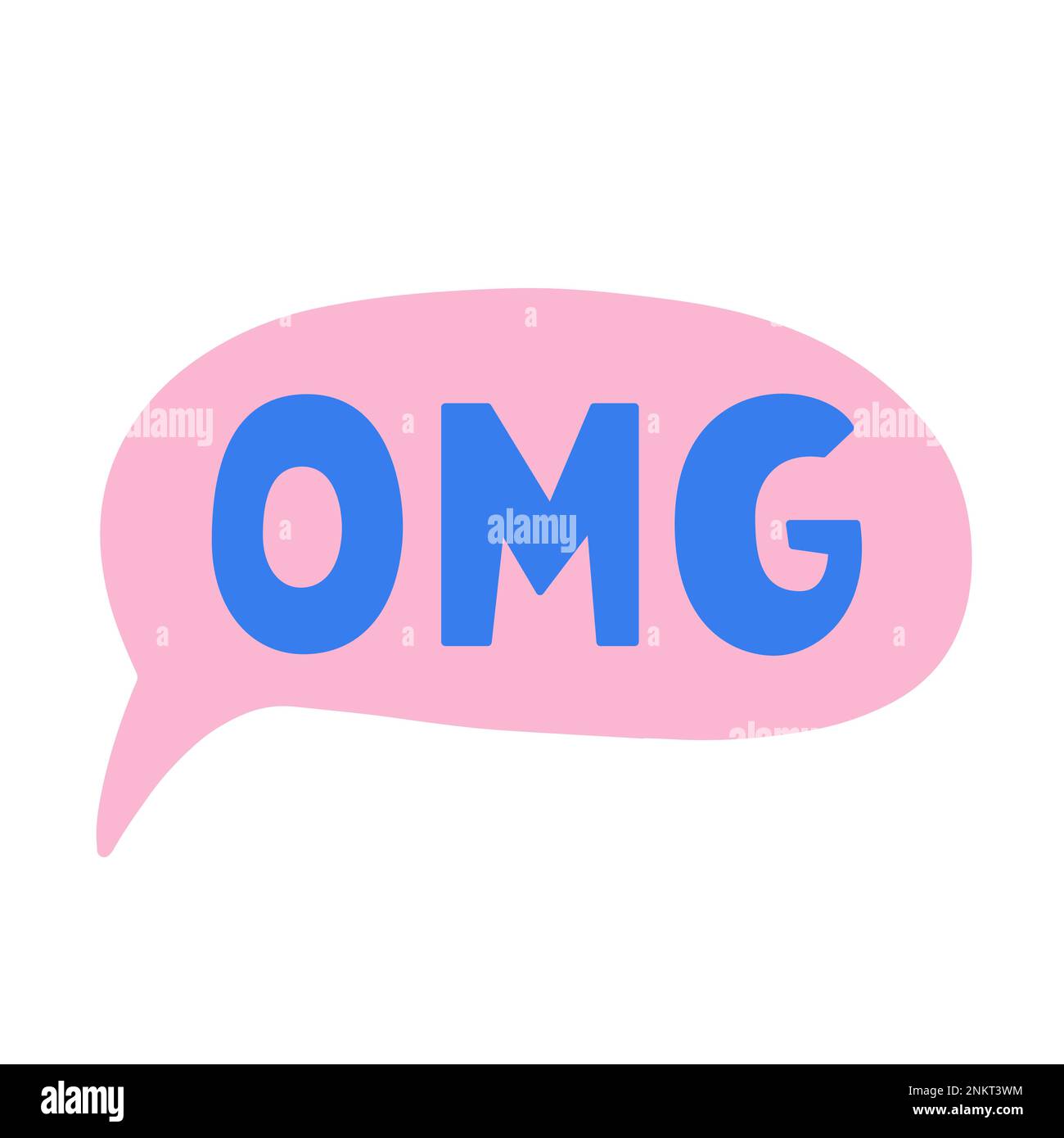 Speech bubble text omg Stock Vector Images - Alamy