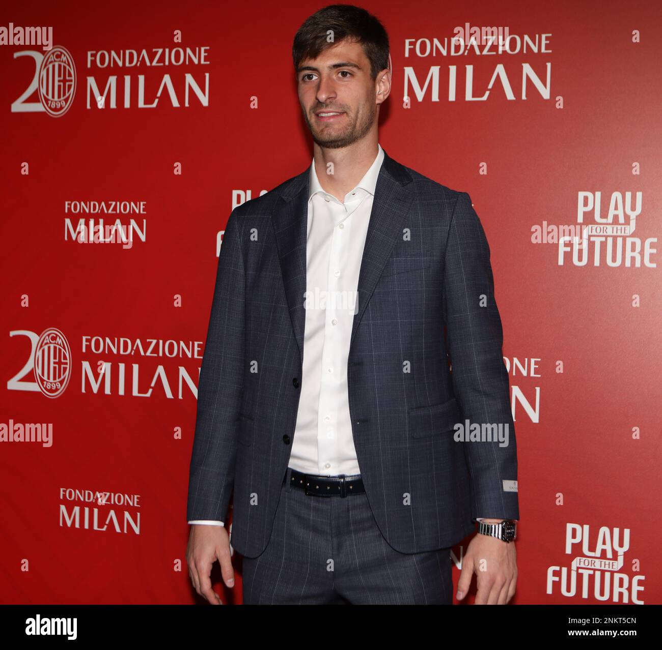 Milan, Italy. 23rd Feb, 2023. AC Milan defender Matteo Gabbia of Italy ...