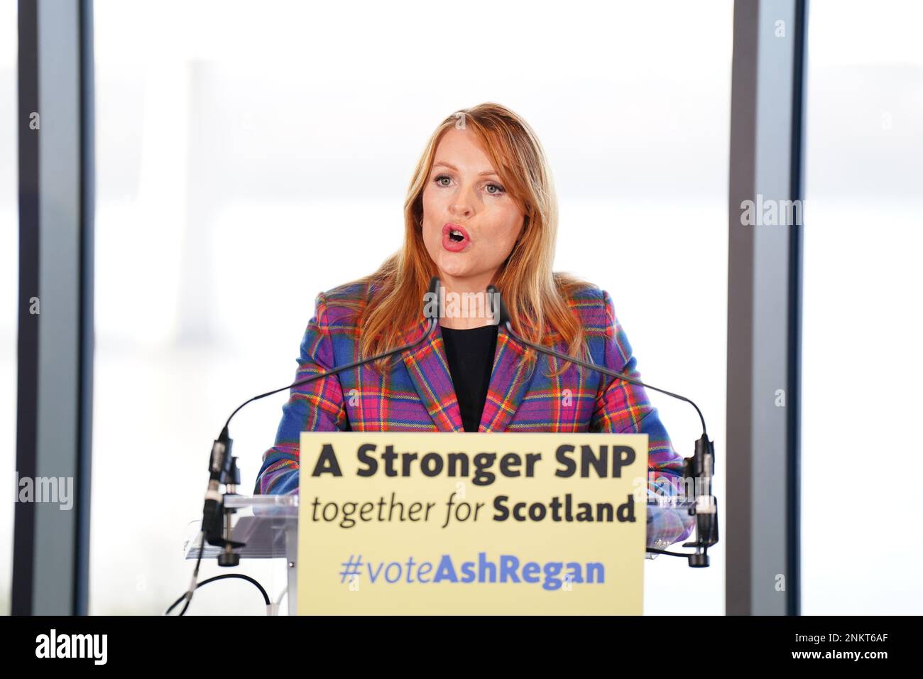 Ash Regan makes her keynote speech at the DoubleTree By Hilton ...