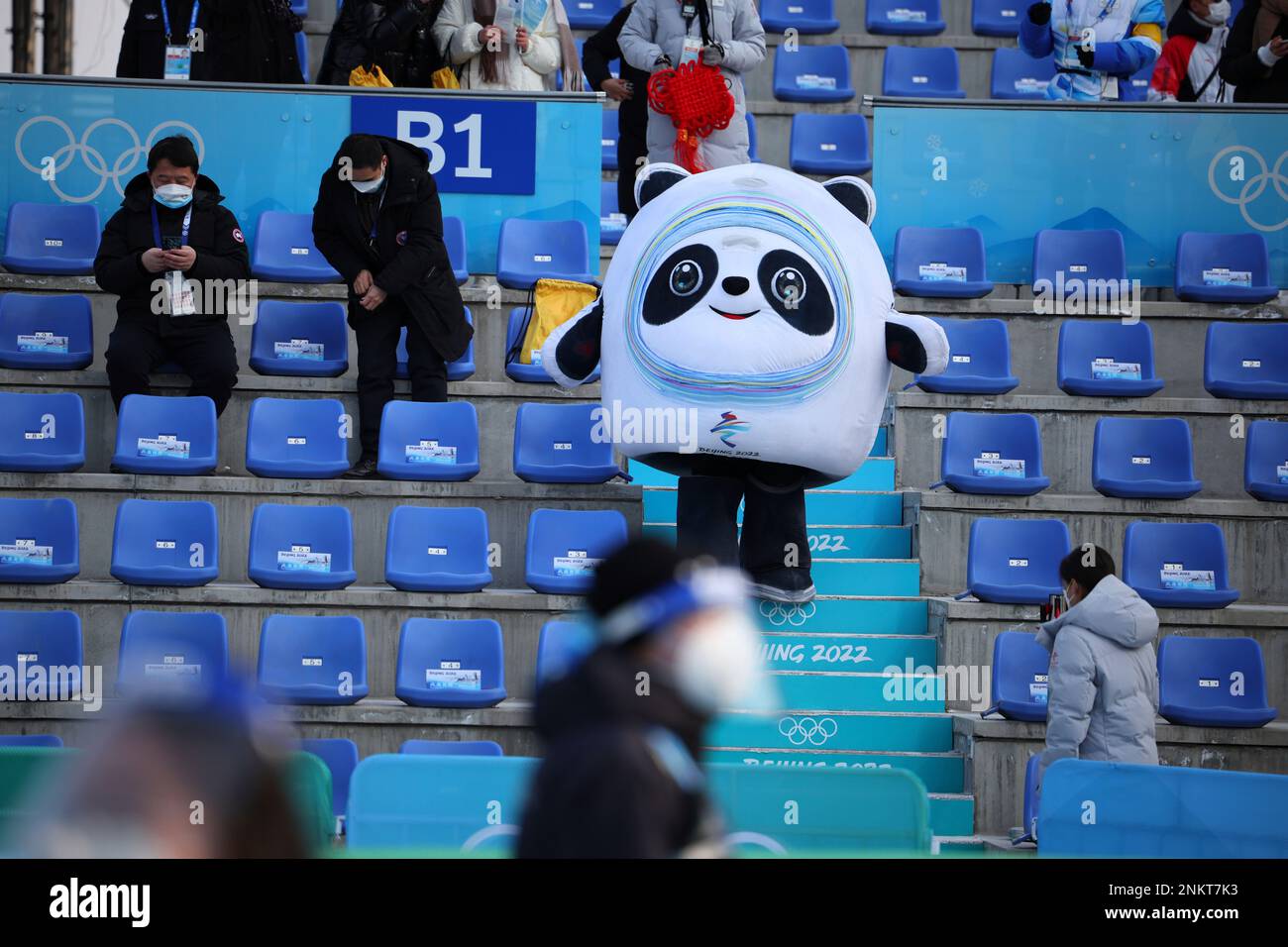 Bing Dwen Dwen, mascot of the Beijing 2022 Winter Olympic Games visits ...