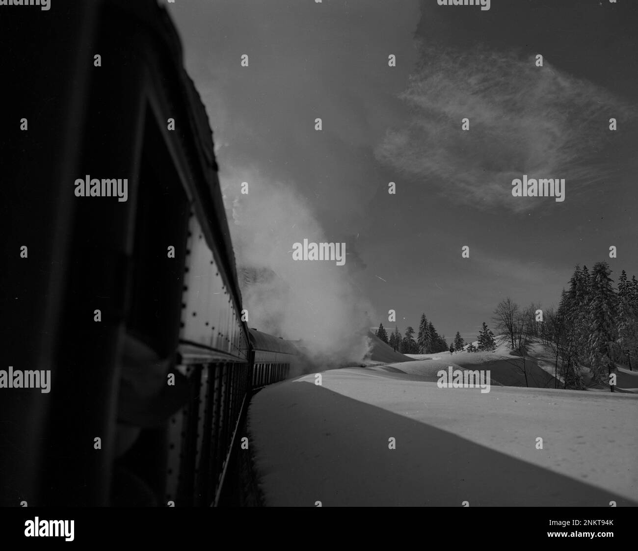 The train City of San Francisco Streamliner was stuck in snow drifts ...