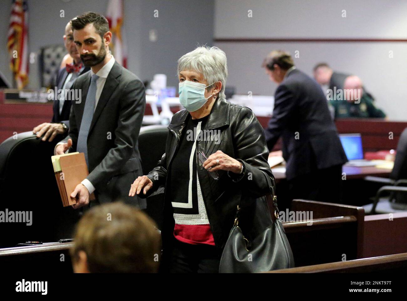 Vivian Reeves, Curtis Reeves' wife, center, arrives in court for the ...