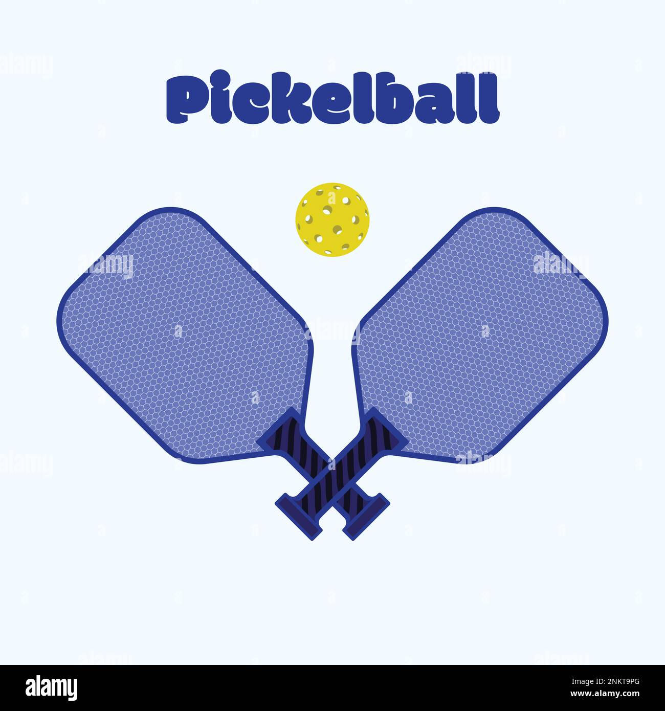 Pickleball paddle and ball colorful Stock Vector Image & Art - Alamy