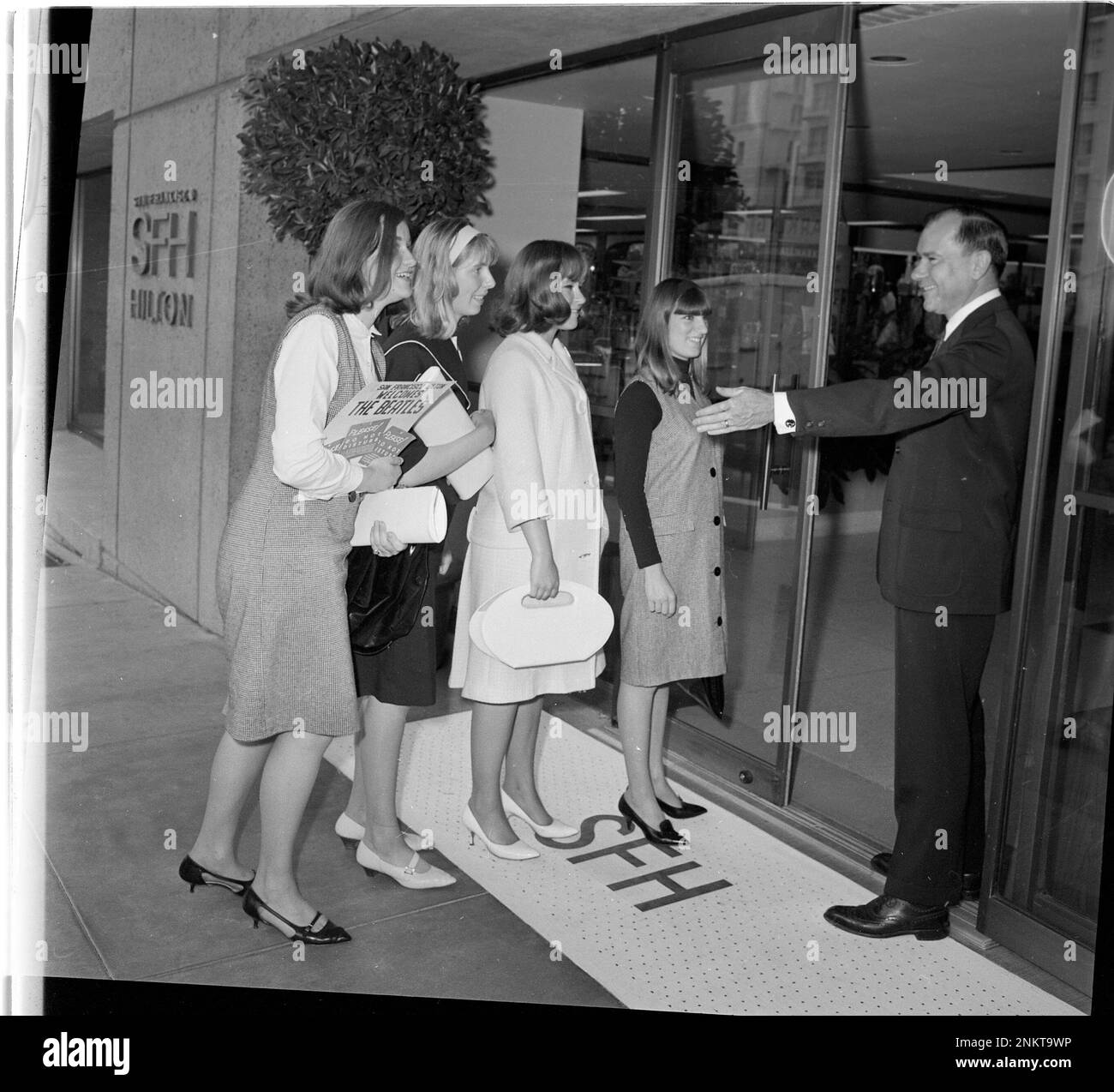 Beatles fan club members, Helena Rand, Linda Schooley, Danielle ...