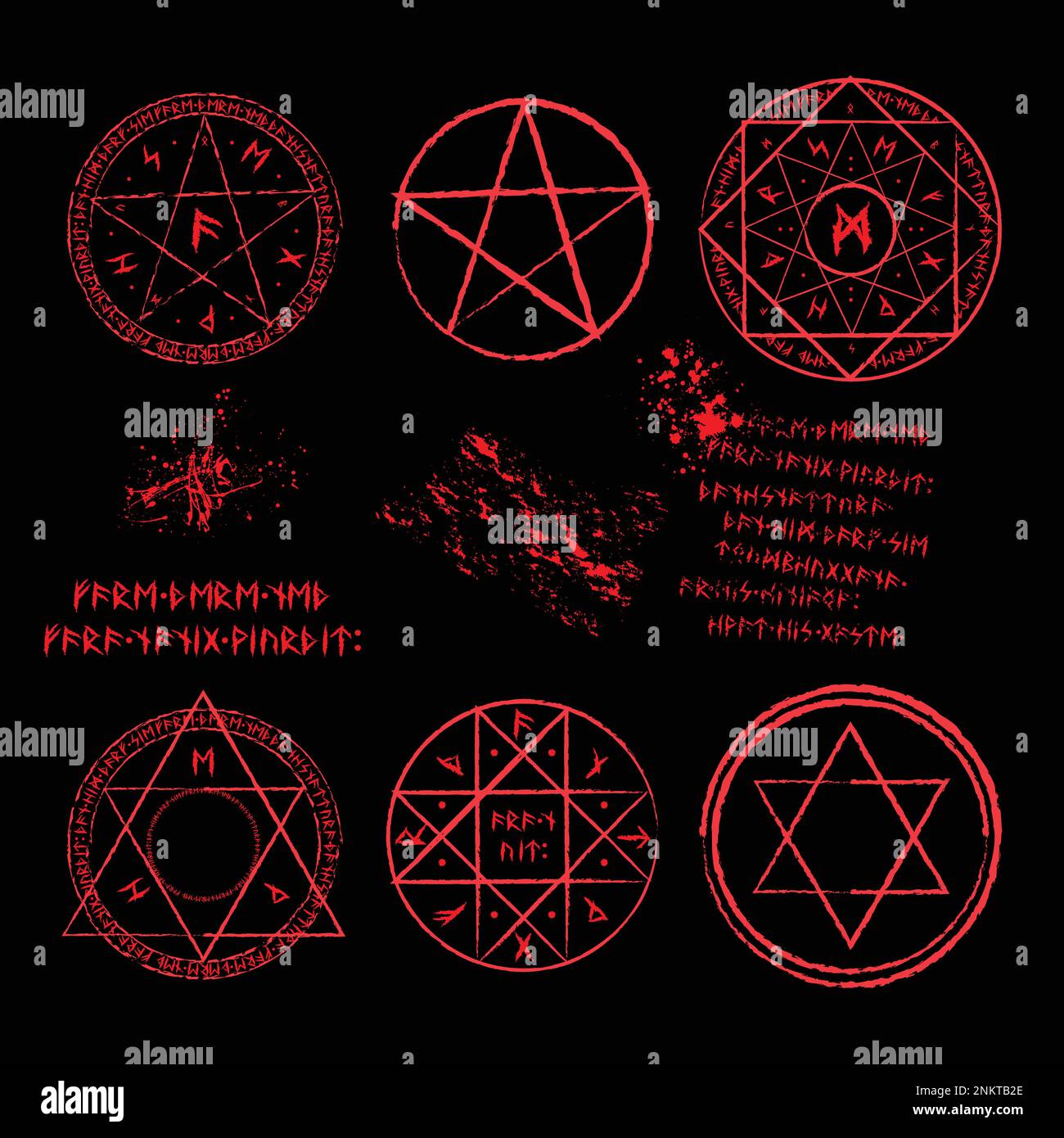 Red and black power and mystery Stock Vector Images - Alamy