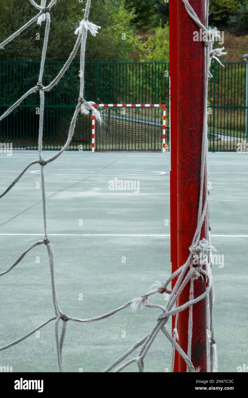 Broken soccer goal hi-res stock photography and images - Alamy