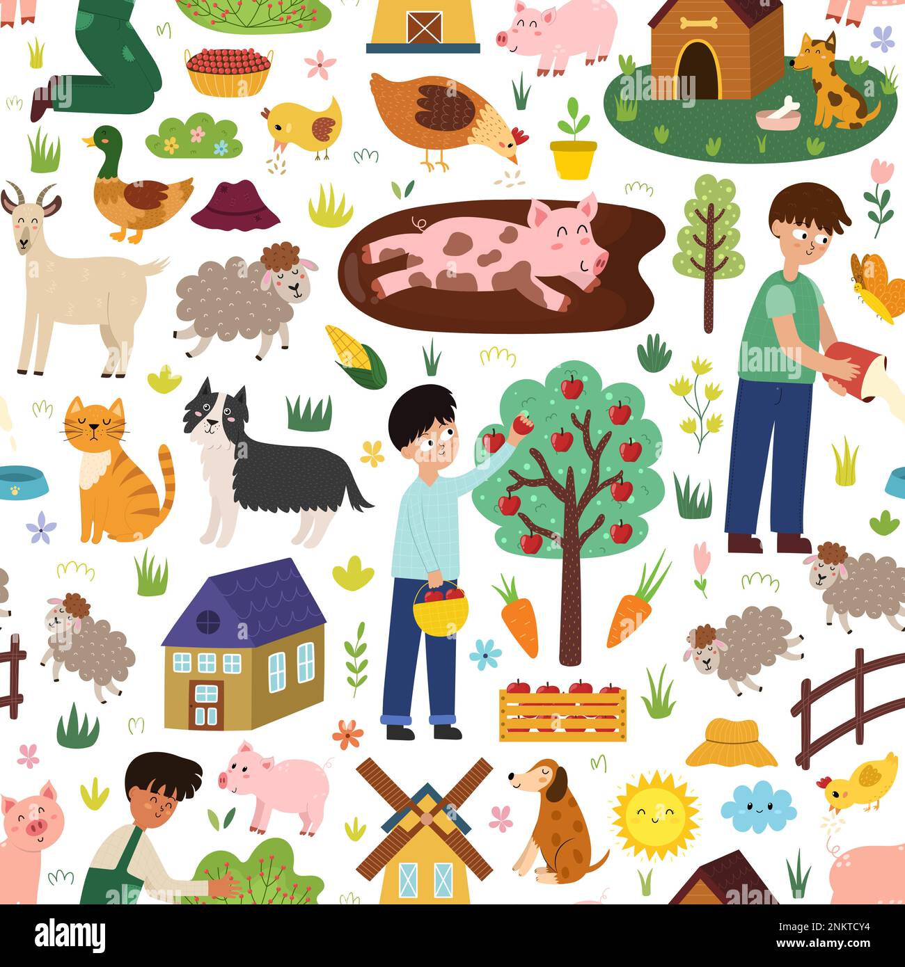 Farmyard chicken cartoon hi-res stock photography and images - Alamy