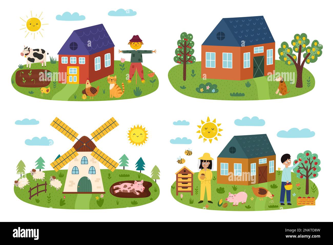 Farm Community Clipart