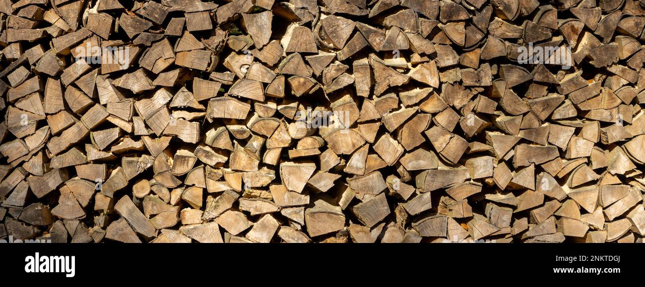 Pile stacked firewood prepared hi-res stock photography and images - Alamy