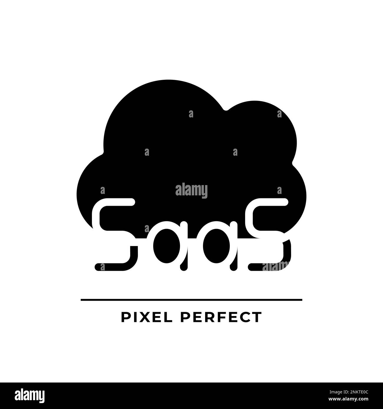 SaaS cloud computing black glyph icon Stock Vector Image & Art - Alamy