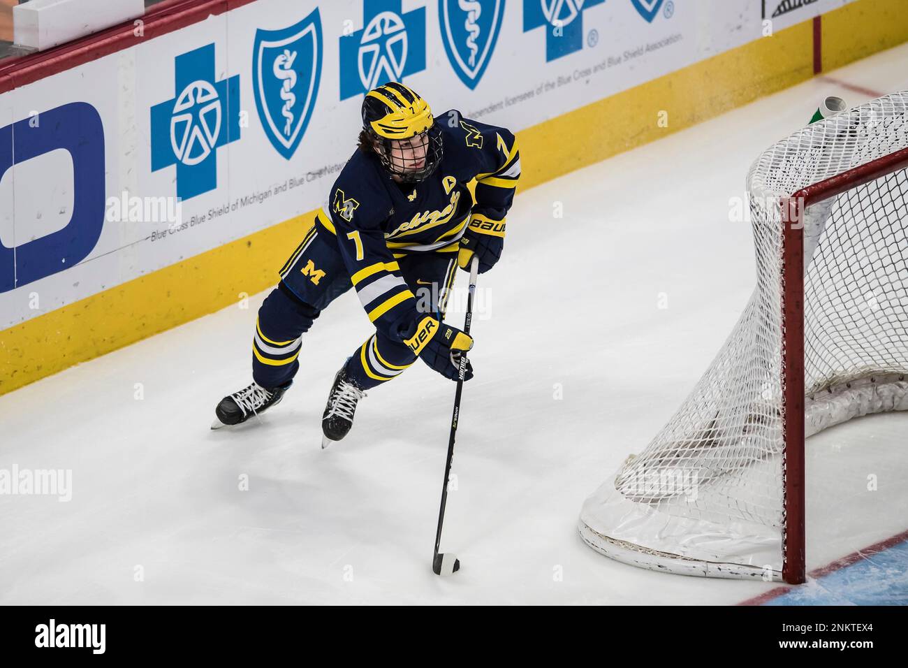 February 12, 2022, Detroit, Michigan, U.S: Michigan Defenseman NICK ...