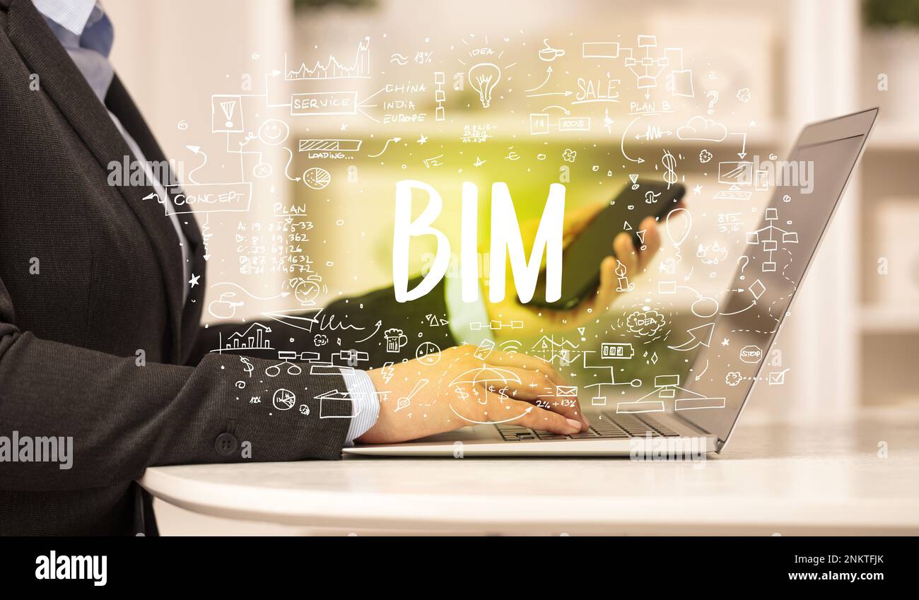 hand working on new modern computer Stock Photo - Alamy