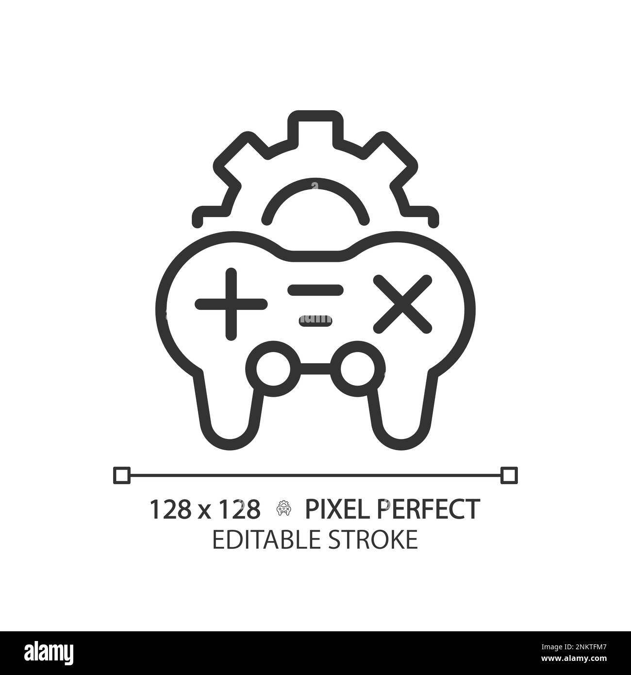 Game settings pixel perfect linear icon Stock Vector Image & Art - Alamy Game settings pixel perfect linear icon Stock Vector Image & Art - Alamy