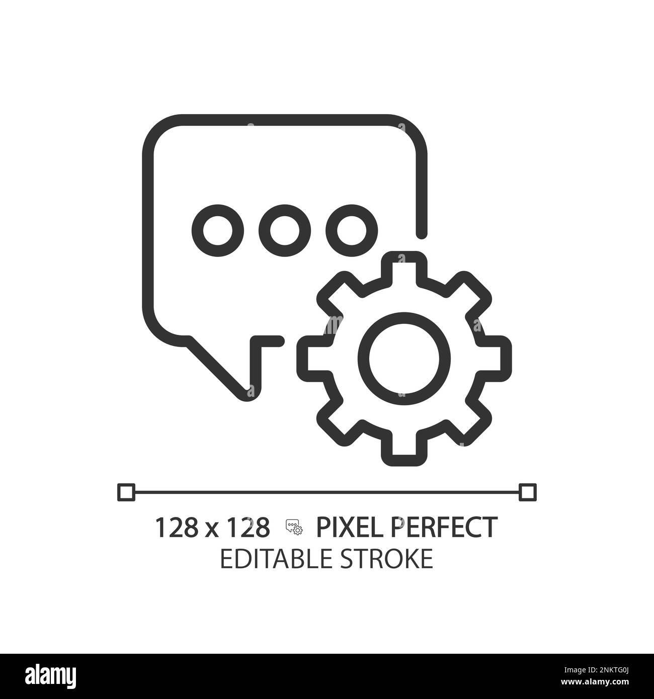 Message settings pixel perfect linear icon Stock Vector Image & Art - Alamy Message settings pixel perfect linear icon Stock Vector Image & Art - Alamy