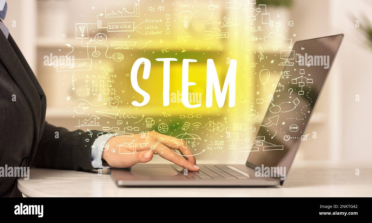 hand working on new modern computer Stock Photo - Alamy