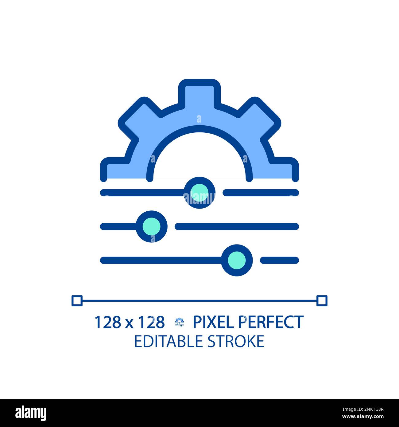 Adjustment pixel perfect RGB color icon Stock Vector Image & Art - Alamy