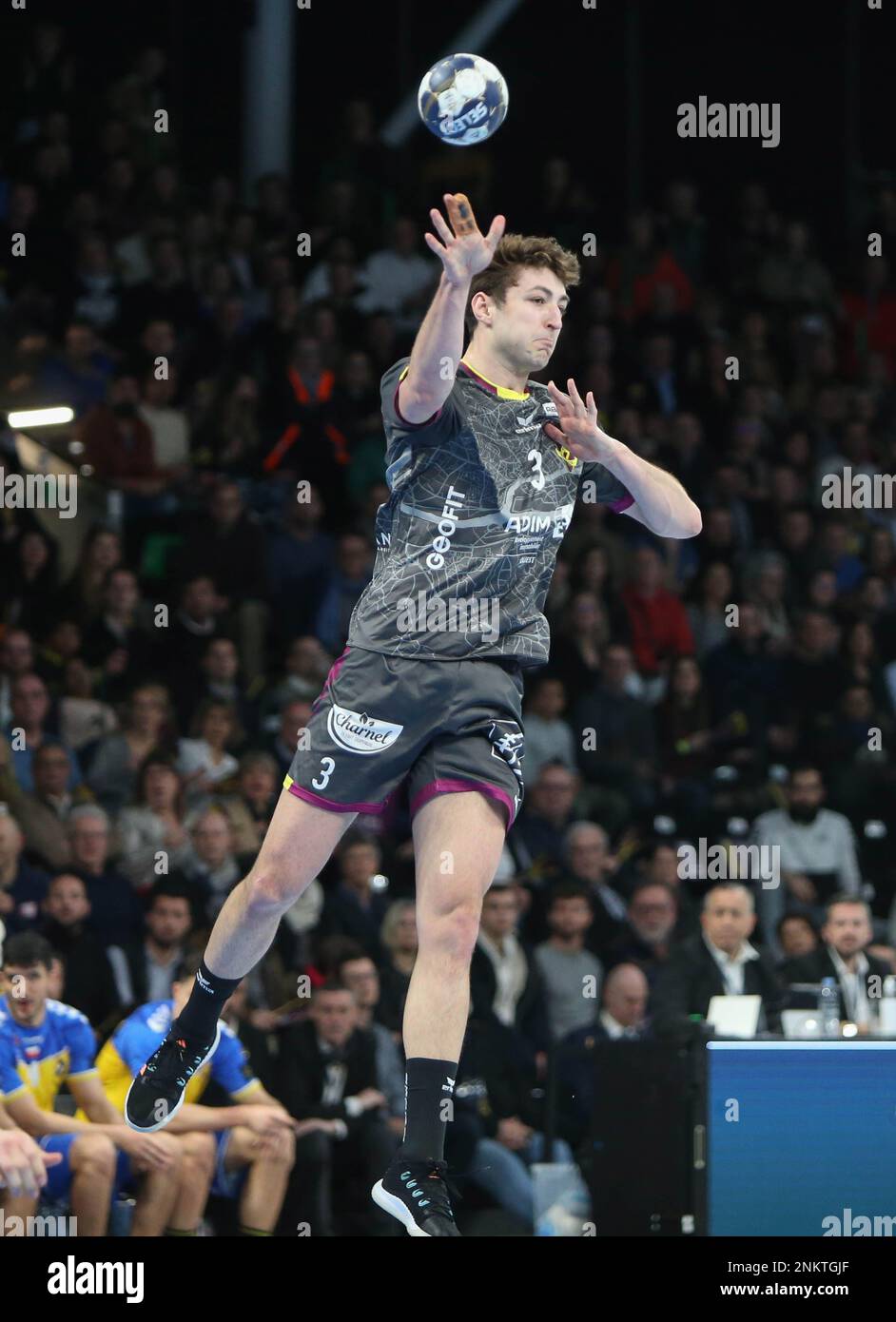Nantes, France - 23/02/2023, Thibaud Briet of Nantes during the EHF ...