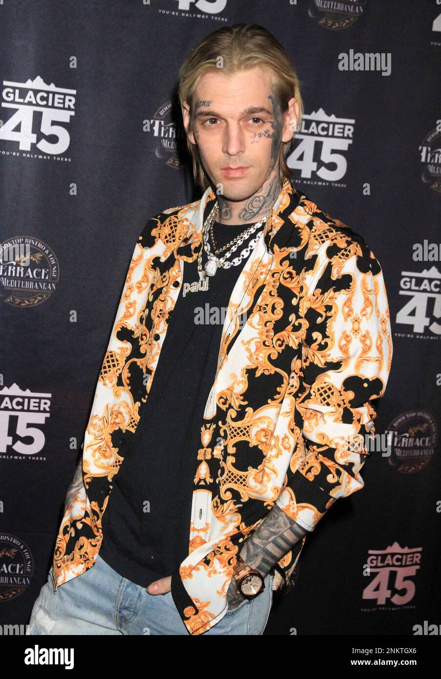 Photo by: Raoul Gatchalian/STAR MAX/IPx 2022 2/12/22 Aaron Carter at Larry Flynt's Hustler ...