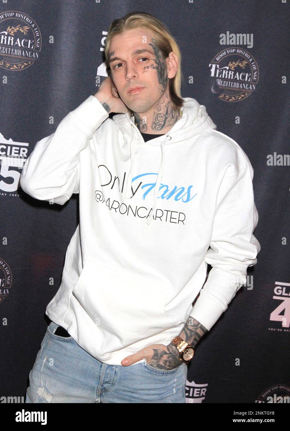 Photo by: Raoul Gatchalian/STAR MAX/IPx 2022 2/12/22 Aaron Carter at ...