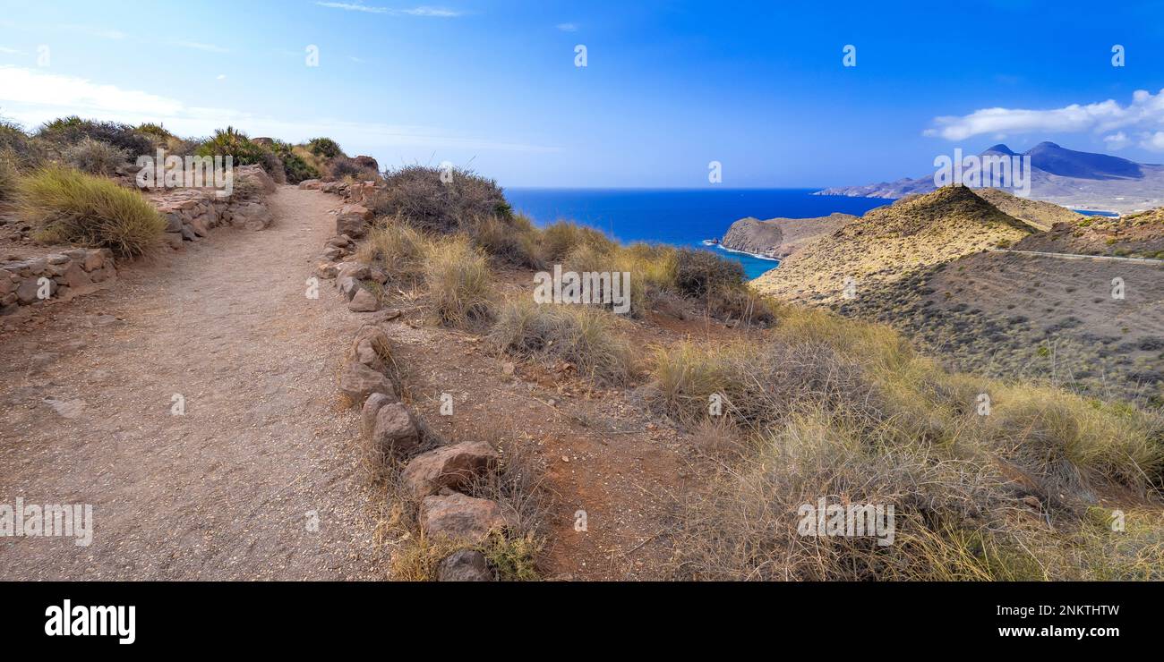Rocky Coastline and Cliffs, Amatista Viewpoint, Cabo de Gata-Níjar ...