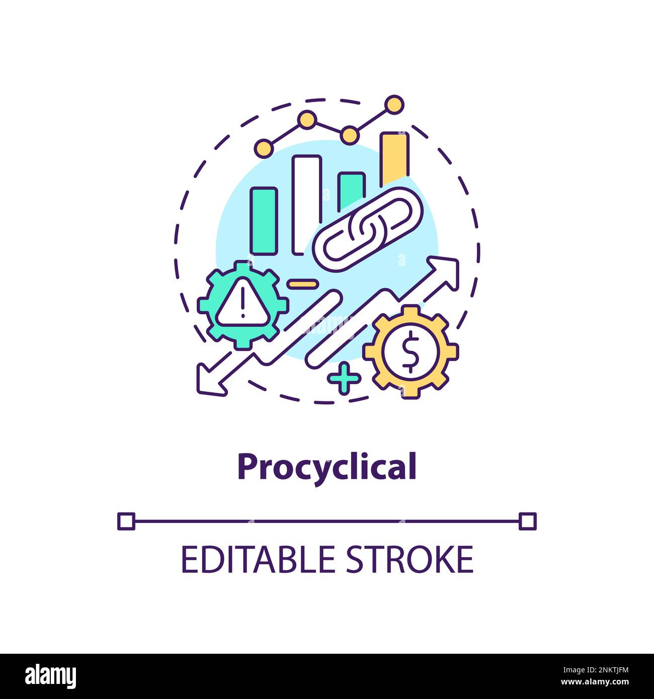 Procyclical concept icon Stock Vector Image & Art - Alamy