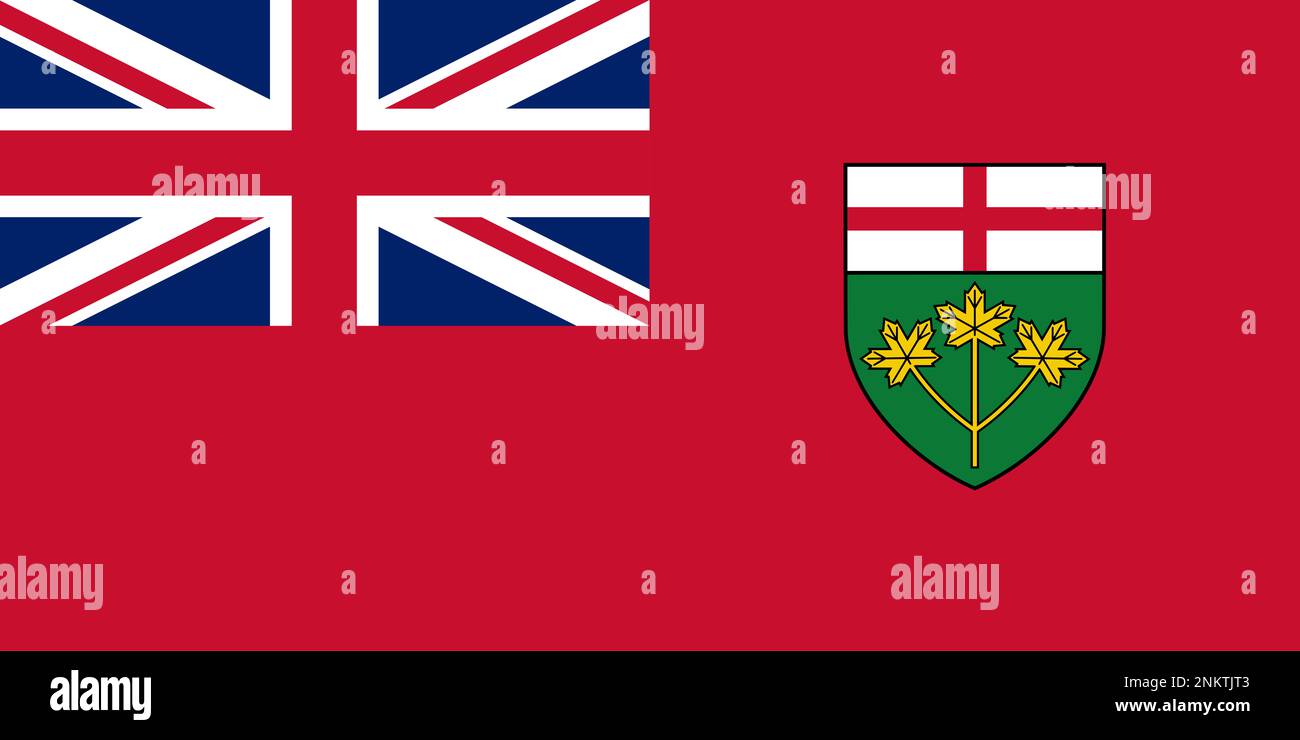 Provincial flag of Ontario Stock Photo - Alamy