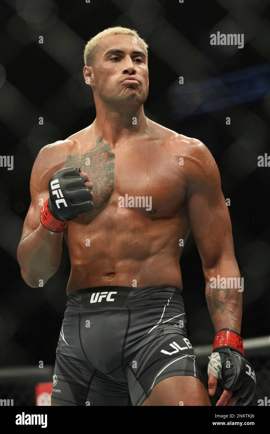 HOUSTON, TX - FEBRUARY 12: Carlos Ulberg during UFC 271 on February 12 ...