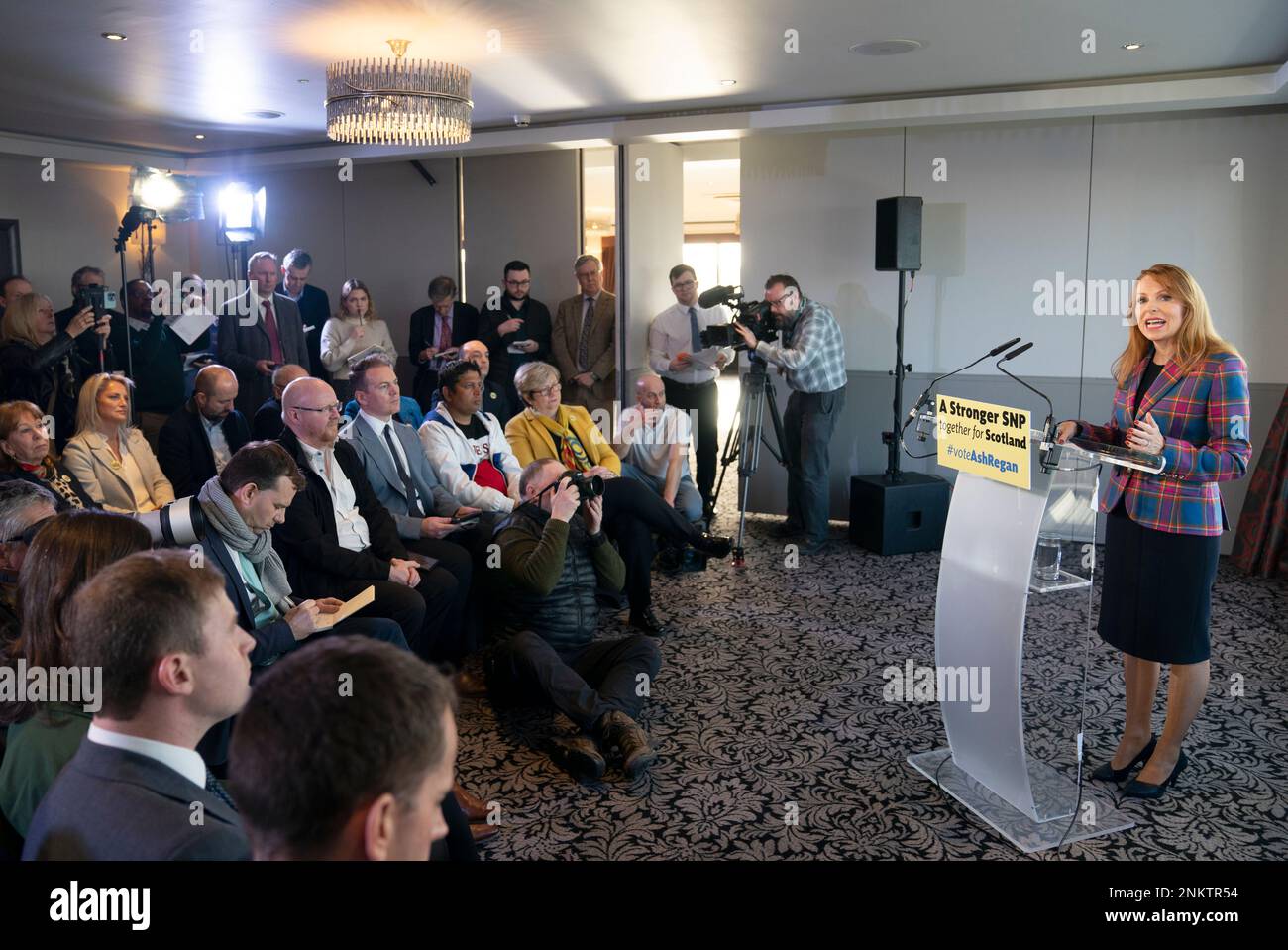 Ash Regan makes her keynote speech at the DoubleTree By Hilton, North ...